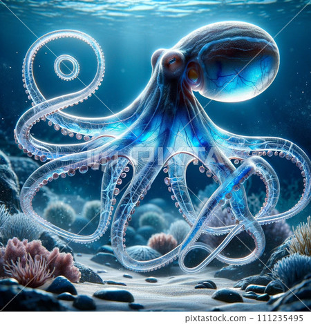 blue blood octopus - Stock Illustration [111235495] - PIXTA
