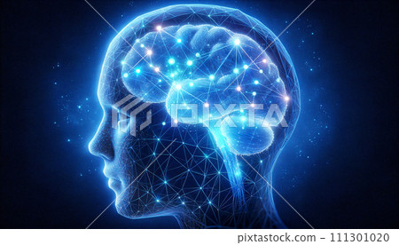AI大腦通訊影像-插圖素材 [111301020] - PIXTA圖庫