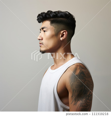 Asian Man Side Profile