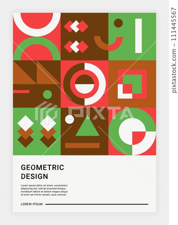 Geometric design poster. Flyer or cover, banner... - Stock Illustration ...