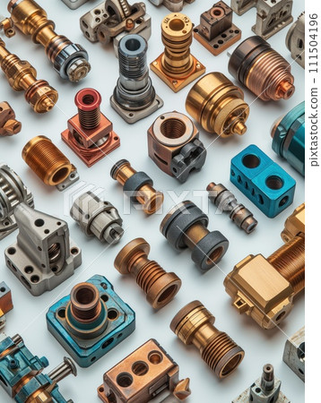 machine parts assorted background - Stock Illustration [111504196] - PIXTA