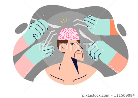 Man undergoing brain surgery to remove...-插圖素材 [111509094] - PIXTA圖庫