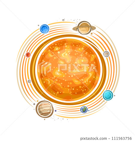 Vector logo for Solar System - Stock Illustration [111563756] - PIXTA