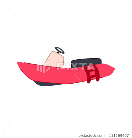 baby boat toy cartoon vector illustration - Stock Illustration ...