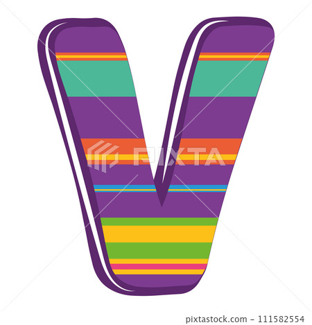 3D decorated alphabet letter Vector - Stock Illustration [111582554 ...