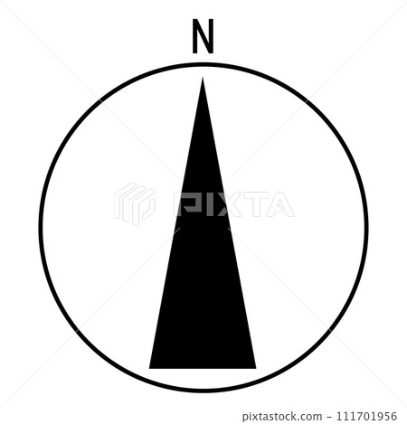 Orientation mark icon. Direction map symbol. - Stock Illustration ...
