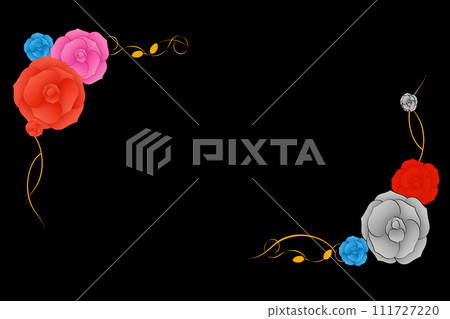 Rose frame - Stock Illustration [111727220] - PIXTA