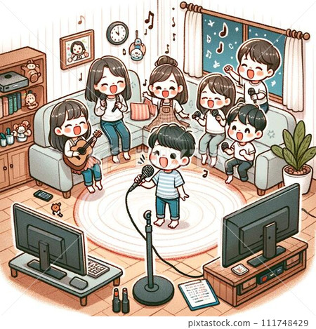 Karaoke competition - Stock Illustration [111748429] - PIXTA