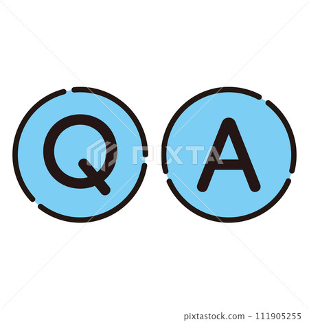 Q&A Simple Round - Stock Illustration [111905255] - PIXTA