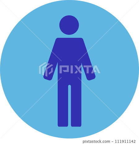 People pictogram upright silhouette circle icon... - Stock Illustration ...