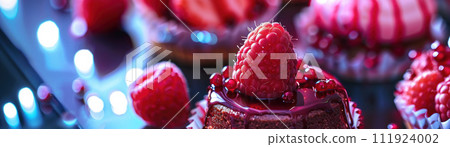 Close up on a cybersecurity themed dessert bar... - Stock Illustration ...