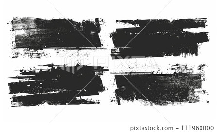 Set of grunge black banners, lines. Template... - Stock Illustration ...