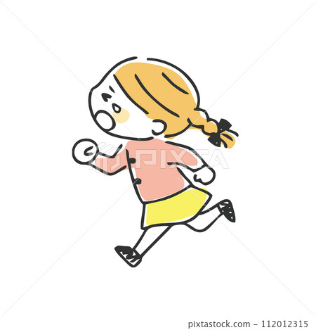 Kids Running Crying Clip Art