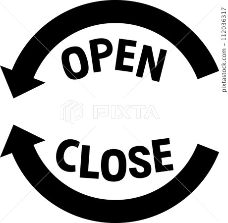 Counterclockwise/clockwise arrows and... - Stock Illustration ...