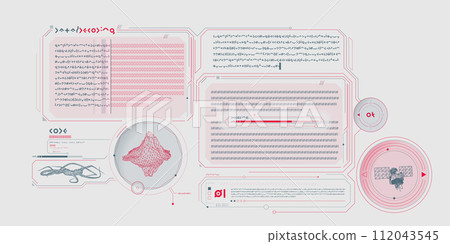Scientific research data processing interface. - Stock Illustration ...