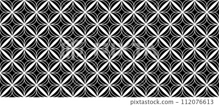 Seamless black and white tile pattern.... - Stock Illustration ...