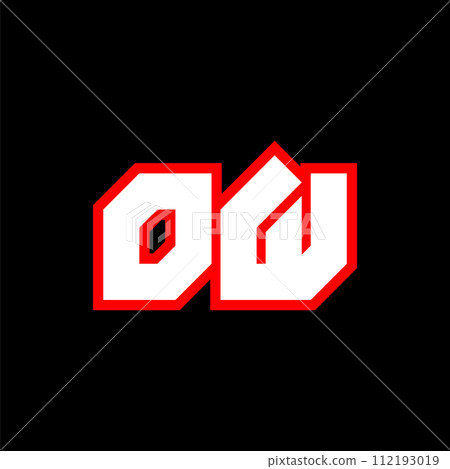 OW logo design, initial OW letter design with... - Stock Illustration ...