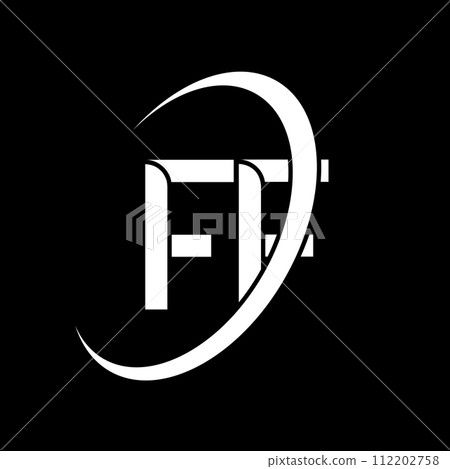 FF logo. F F design. White FF letter. FF/F F... - Stock Illustration ...