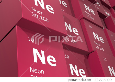 Neon, 3D rendering background of cubes of... - Stock Illustration ...