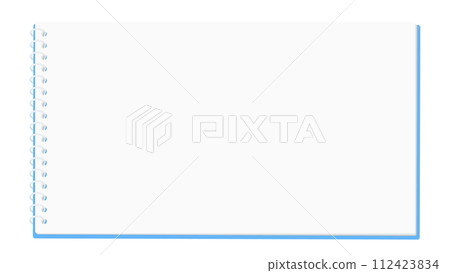 Ring notebook sketchbook landscape - Stock Illustration [112423834] - PIXTA