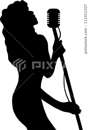 The Lady Singer image for music or... - Stock Illustration [112452207 ...