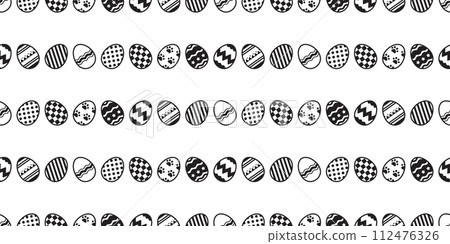easter egg seamless pattern zigzag vector... - Stock Illustration [112476326] - PIXTA