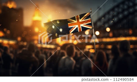 Happy Selebrating the spirit of Australia: a... - Stock Illustration ...