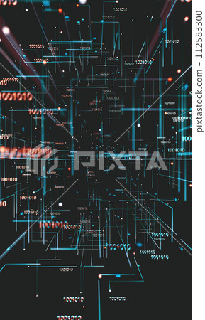 Binary code concept pattern and big data... - Stock Illustration ...