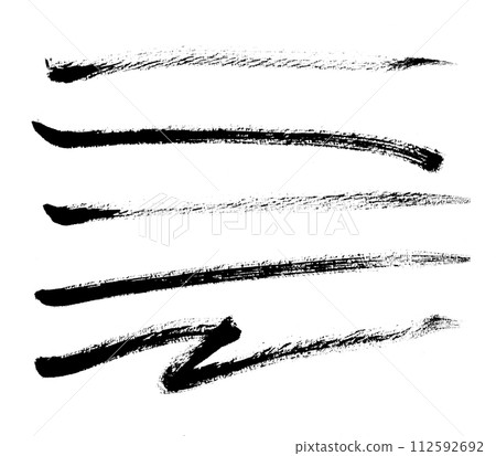 Underline, a line actually drawn with a brush... - Stock Illustration ...