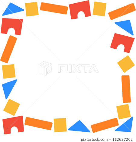 Building Blocks Clip Art Border Scrapbook Customs | Building Block