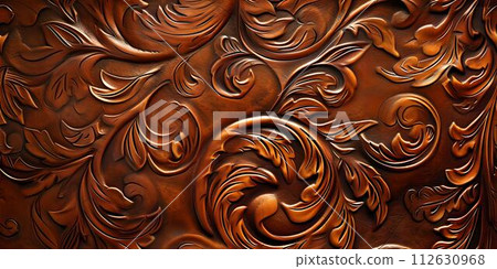 Elegant wooden carvings with baroque style... - Stock Illustration ...