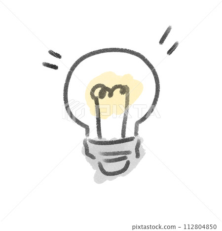 Illustration of a simple light bulb - Stock Illustration [112804850 ...