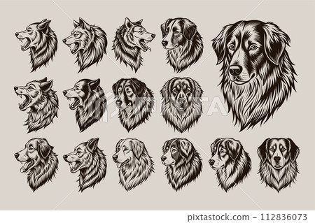 Dog Head Profile Outline