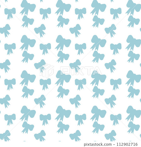 Blue Bow Outline