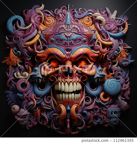 Hypnotic Visions / Psyche-trance Graphic Art - Stock Illustration ...