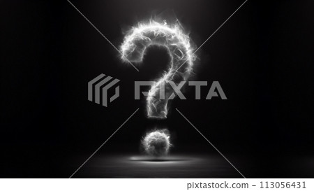 Fluffy furry question mark - Stock Illustration [113056431] - PIXTA