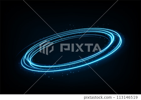 Round Blue Light, Suitable For Product... - Stock Illustration ...