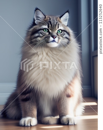 Manul or Pallas's Cat-插圖素材 [113252640] - PIXTA圖庫