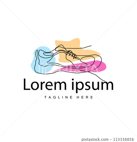 shoe logo illustration design vector sneaker... - Stock Illustration ...