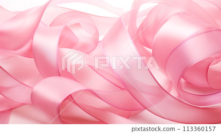 Shiny pink ribbon tape background - Stock Illustration [113360157] - PIXTA