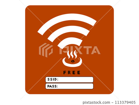 Illustrations showing free Wi-Fi available at... - Stock Illustration ...