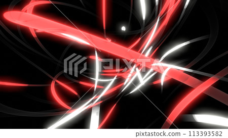 VJ Light Neon Line Tail Particles Rays Red... - Stock Illustration ...