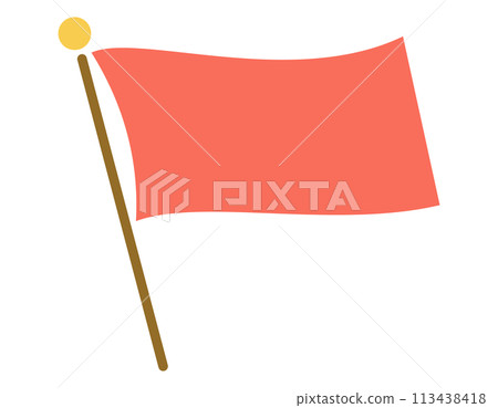 Flag frame material: Red - Stock Illustration [113438418] - PIXTA