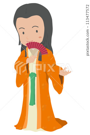 Samurai women of the Sengoku period - Stock Illustration [113477572 ...