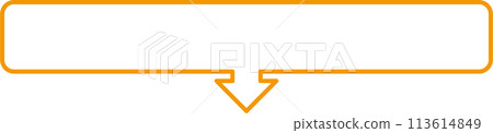 Shape arrow callout orange - Stock Illustration [113614849] - PIXTA