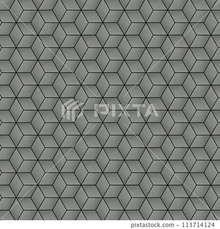 Isometric cube design geometric pattern (gray... - Stock Illustration ...