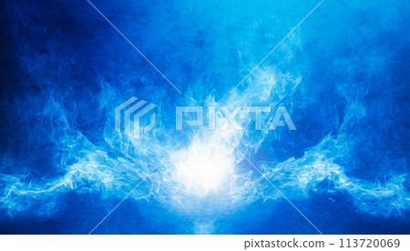 Image of a cold blue flame - Stock Illustration [113720069] - PIXTA