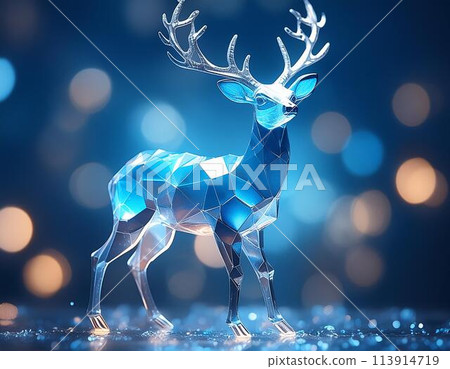 Crystal Deer - Stock Illustration [113914719] - PIXTA