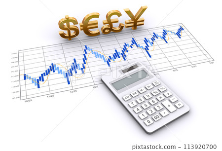 Exchange rate chart, currency symbols and... - Stock Illustration ...