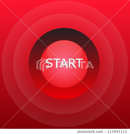 Red start button-插圖素材 [113941113] - PIXTA圖庫